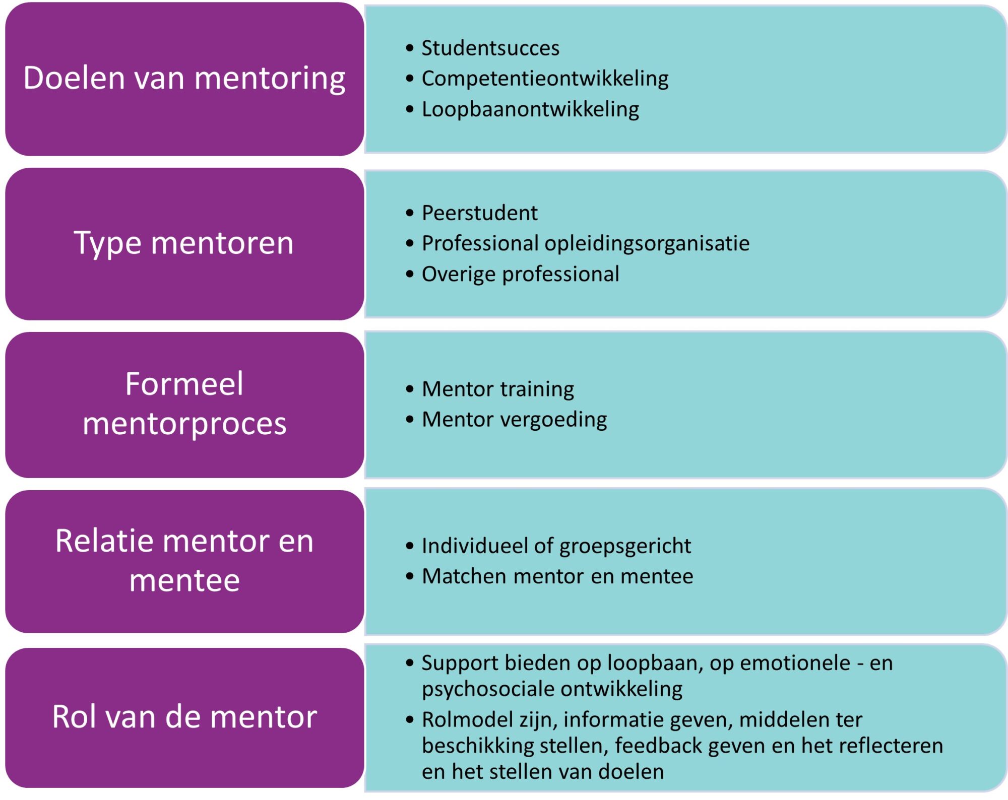 Mentoring bij flexibele leertrajecten – Partner in Leren